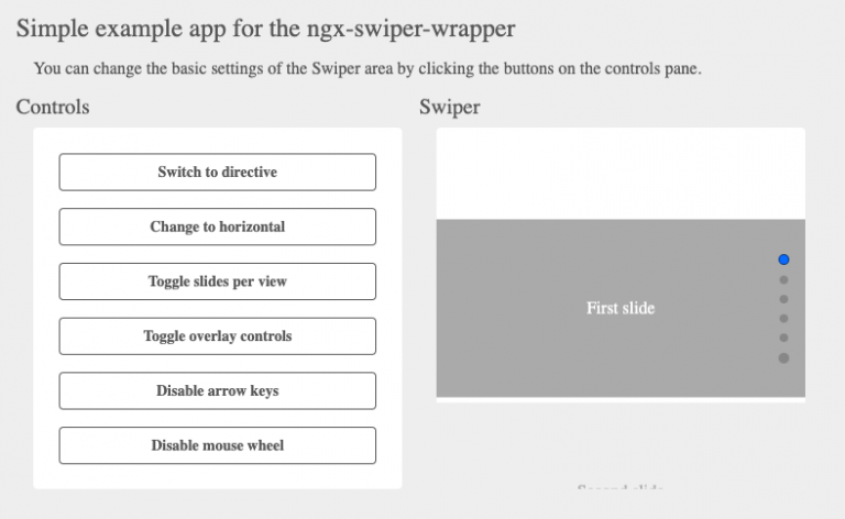 Angular Swiper Wrapper Angular Awesome