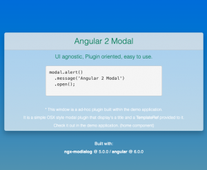 ngx-modialog – Angular Awesome