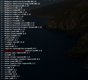 Dependencies of the Angular CLI project – Angular Awesome